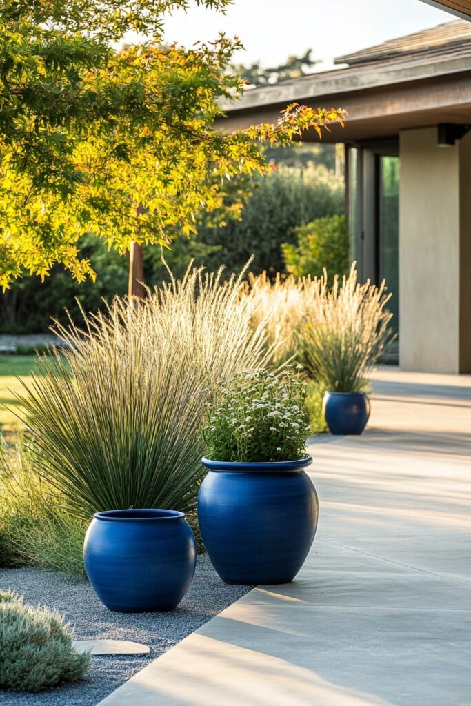 21+ Brilliant Garden Borders With Grasses That Add Movement to Borders