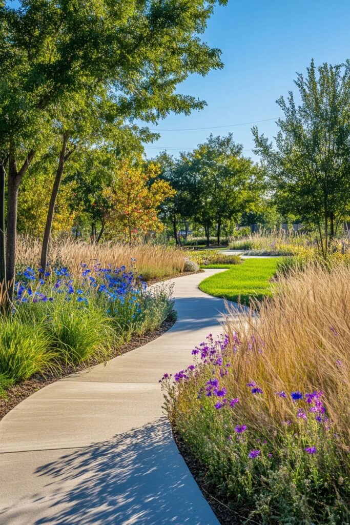 21+ Brilliant Garden Borders With Grasses That Add Movement to Borders