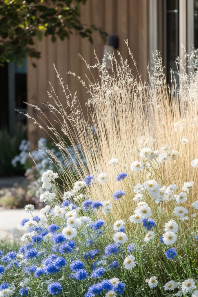 21+ Brilliant Garden Borders With Grasses That Add Movement to Borders
