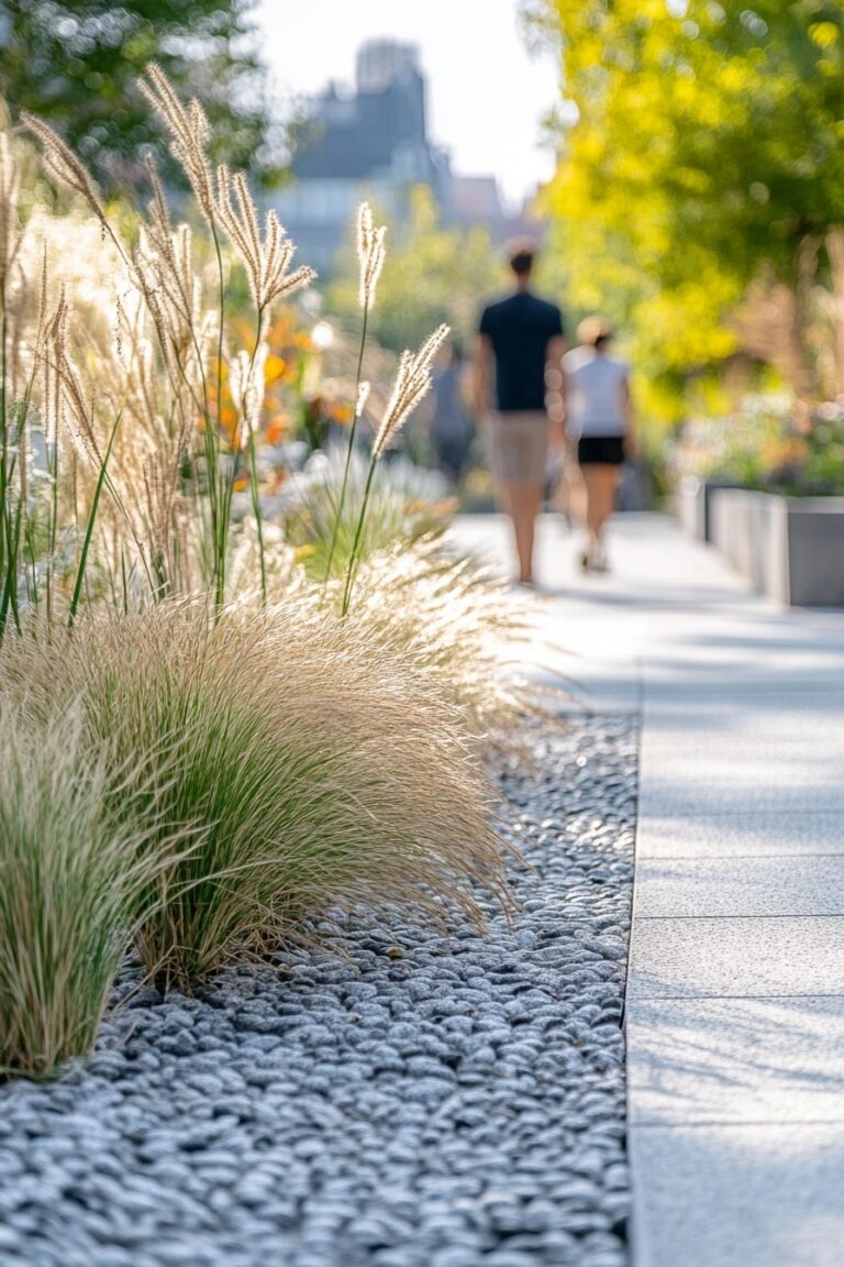 21+ Brilliant Garden Borders With Grasses That Add Movement to Borders
