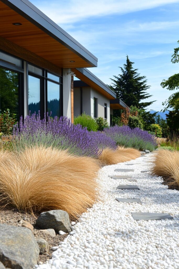21+ Brilliant Garden Borders With Grasses That Add Movement to Borders