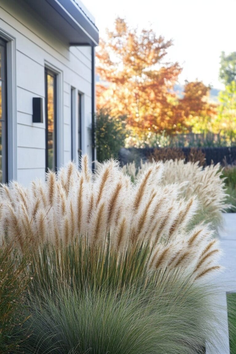 21+ Brilliant Garden Borders With Grasses That Add Movement to Borders