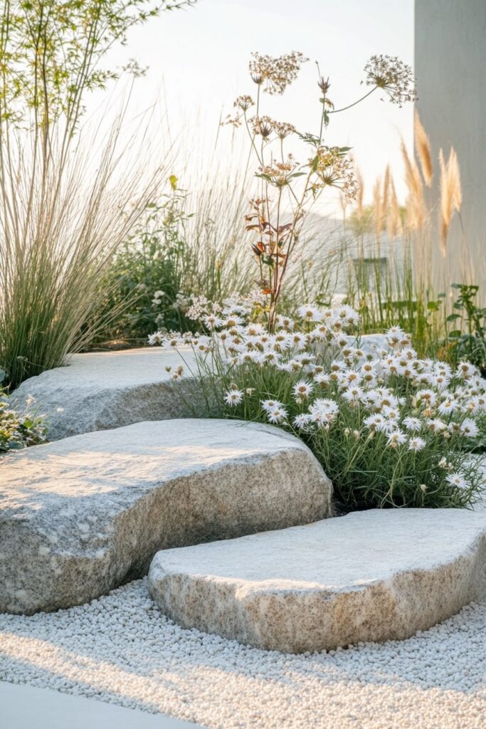 21+ Brilliant Garden Borders With Grasses That Add Movement to Borders