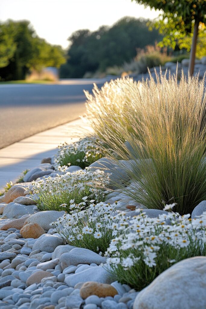 21+ Brilliant Garden Borders With Grasses That Add Movement to Borders